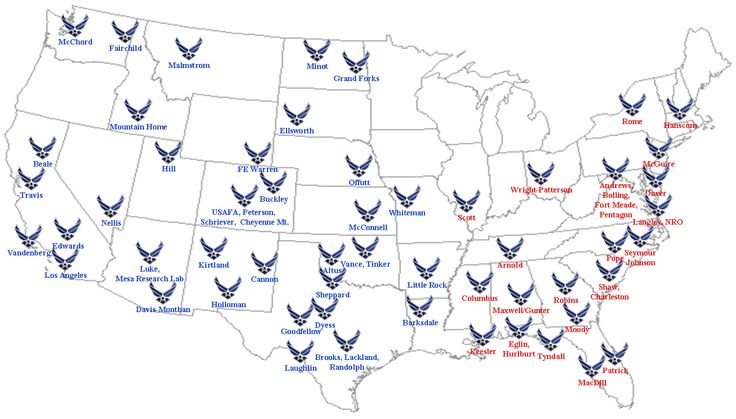 Top US Air Force Bases to Live On - Star Spangled Flags